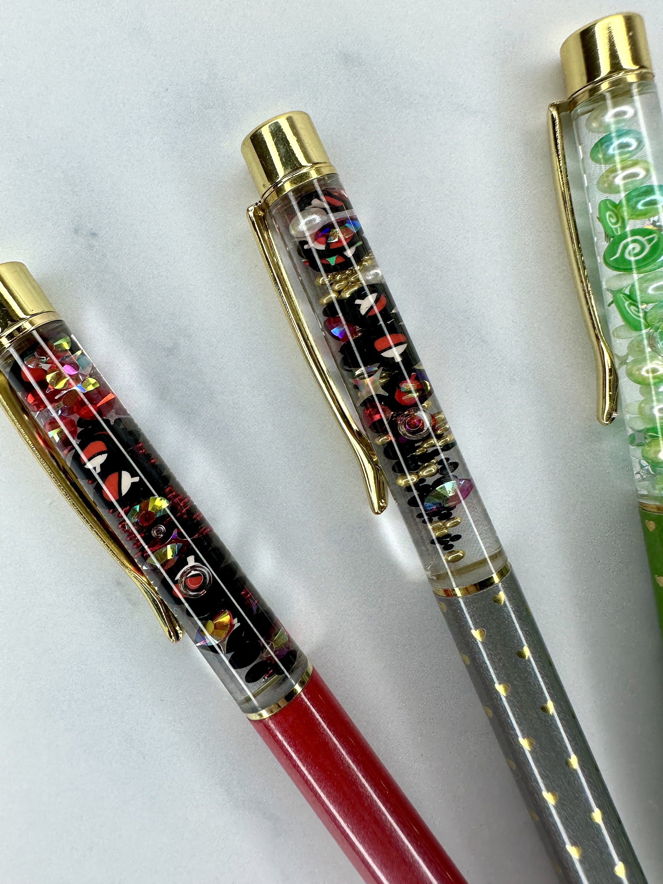 Anime Inspired Floating Pens Anime Floating Pen Snowglobe Pen Anime ...