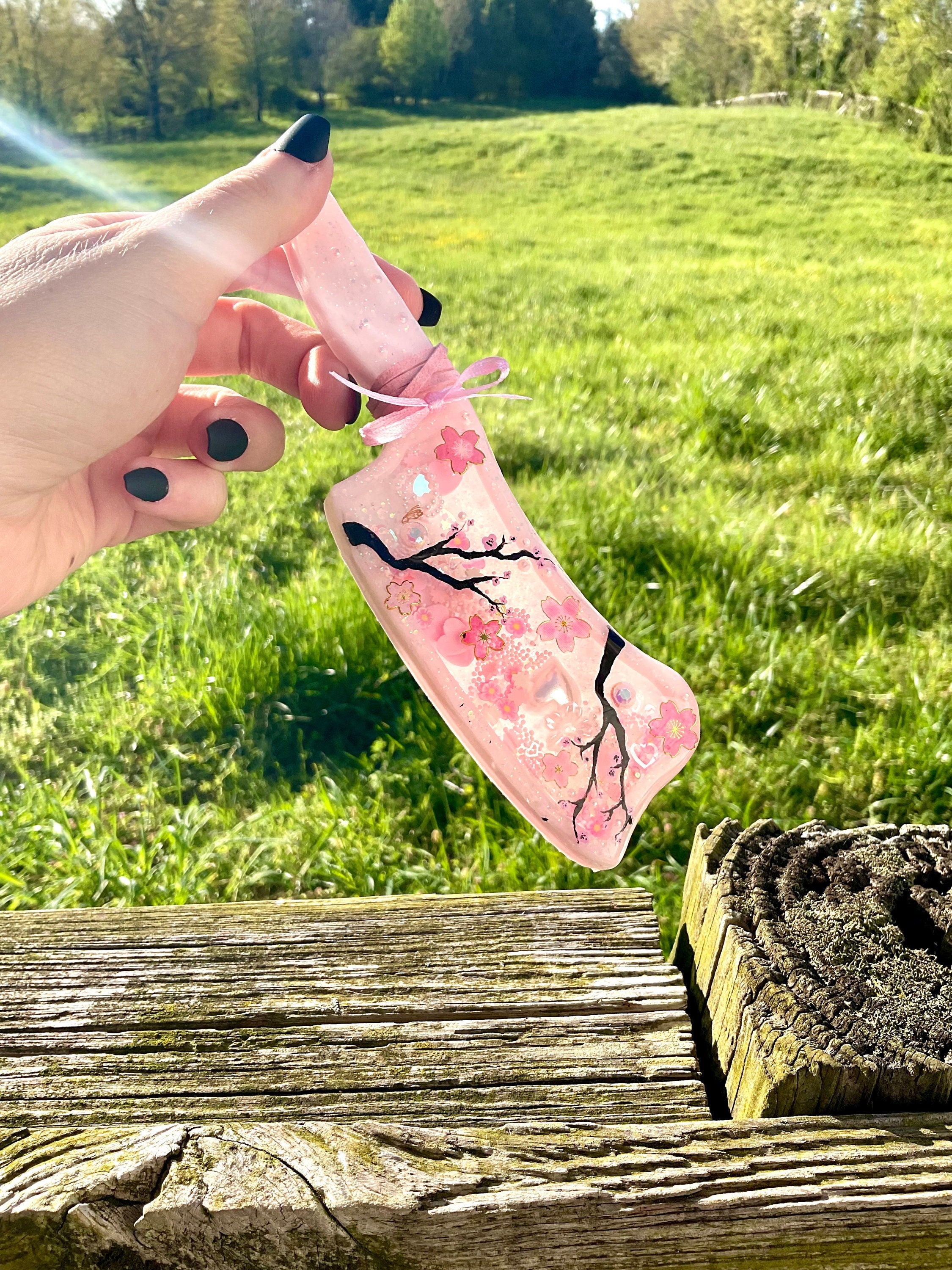 Sakura Pink Shaker Cleaver - Etsy