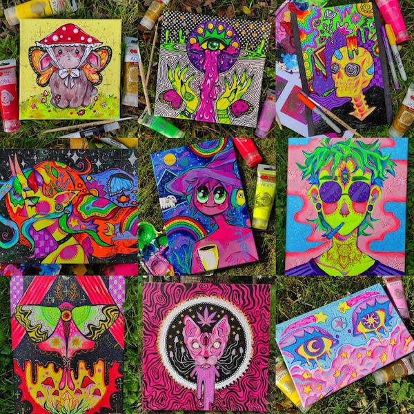 Trippy Painting - Etsy