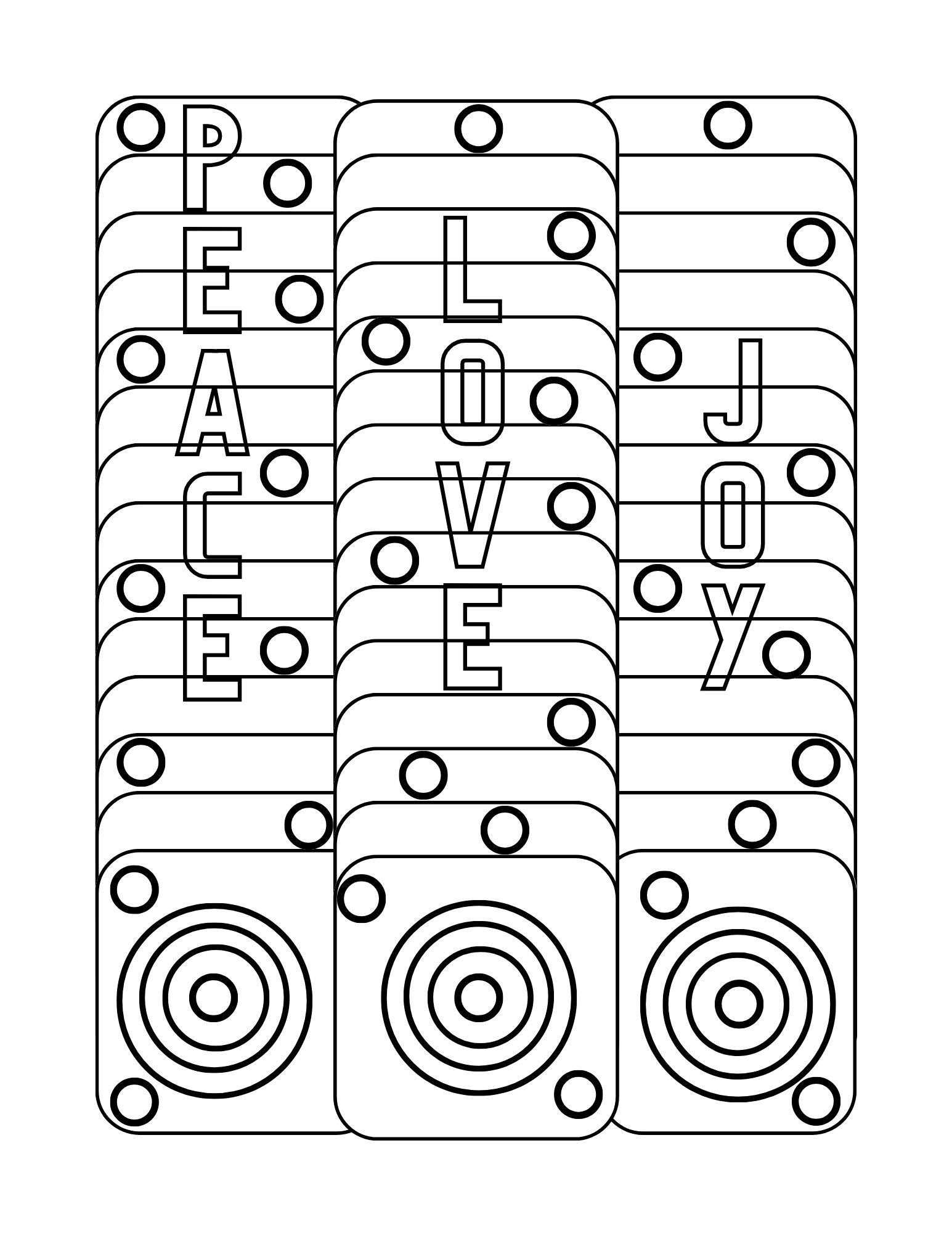 Love Joy Peace Christian Coloring Page - Etsy