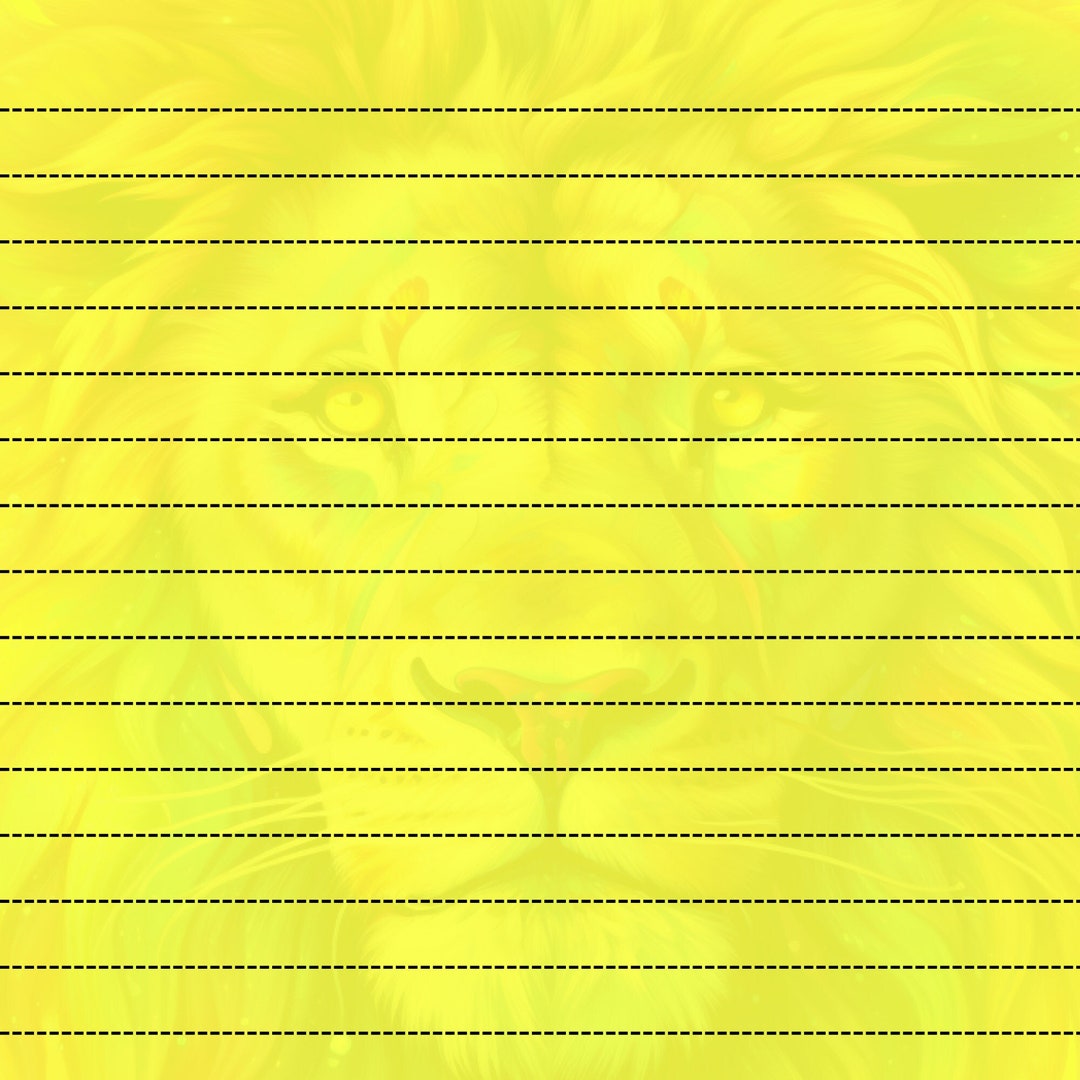 Printable Faith Christian Themed Lion of Judah 2 Decorative Note Page ...
