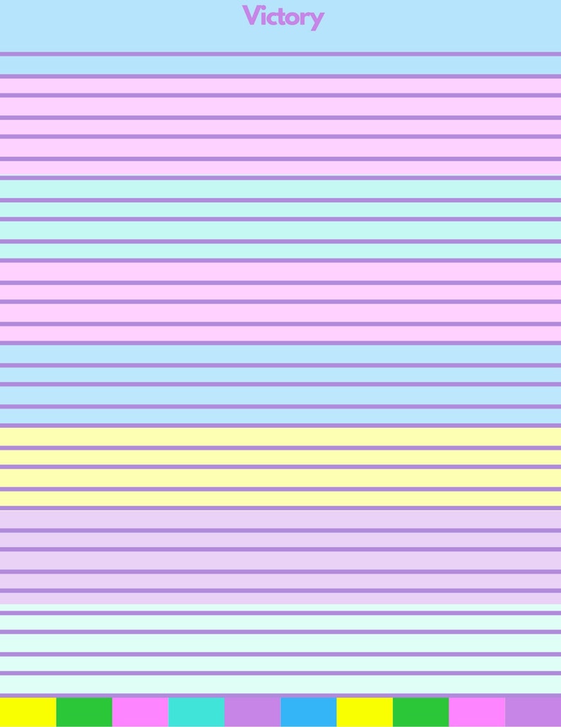 Printable Victory Christian Themed Decorative Note Page | 8.5x11 Inches ...