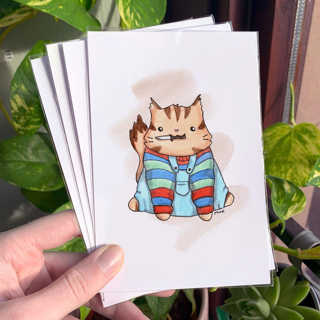 Kitten's Play / Scratcher Slashers / Slasher Cat Art Print / Horror ...