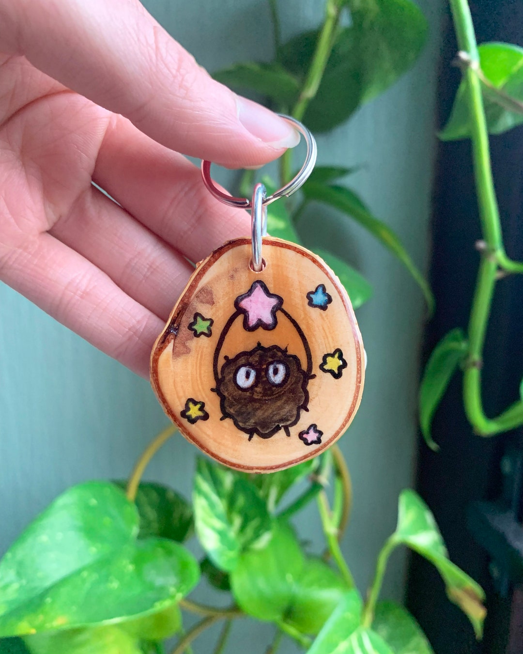 Soot Sprite Keyring | Soot Sprite Keychain | Cute Anime Keychain | Soot ...