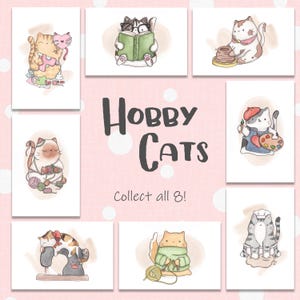 Pawcasso / Hobby Cat Art Print / Painter Cat / Artist Cat Art Print ...