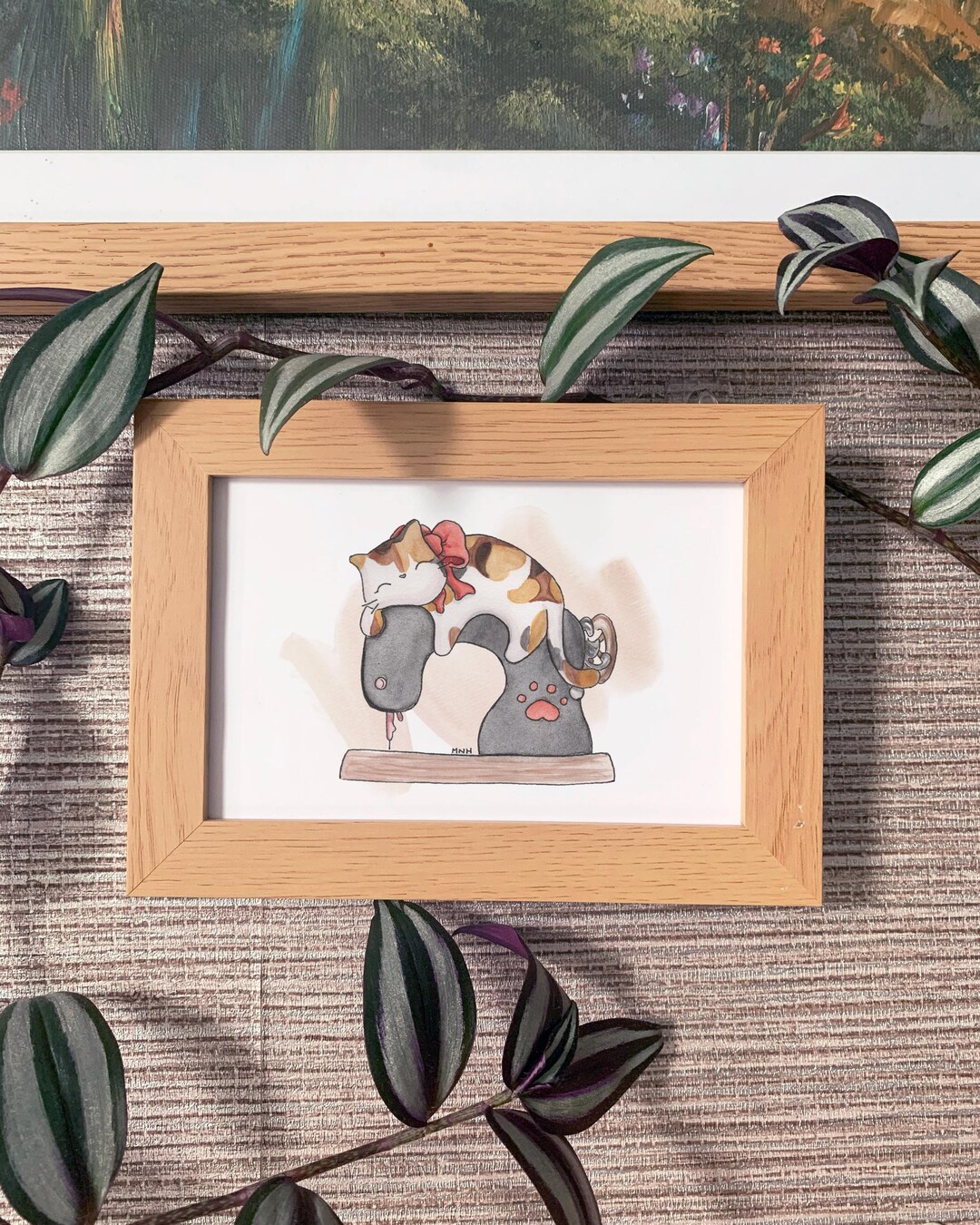 Sew Sleepy / Hobby Cat Art Print / Sewing Cat / Crafty Cat Art Print ...