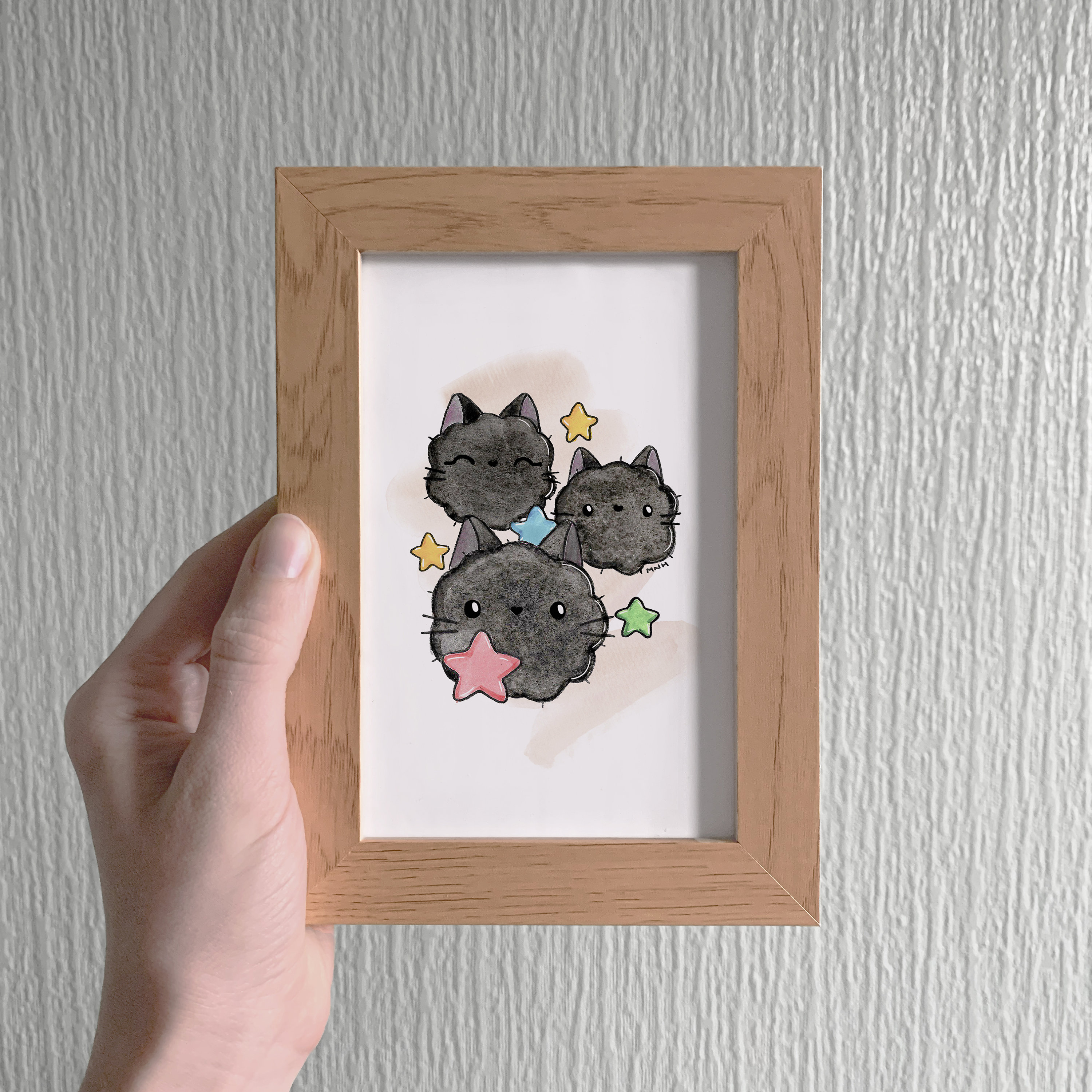 Sook Sprites / Cat Art Print / Soot Sprite Cat / Anime Art Print ...