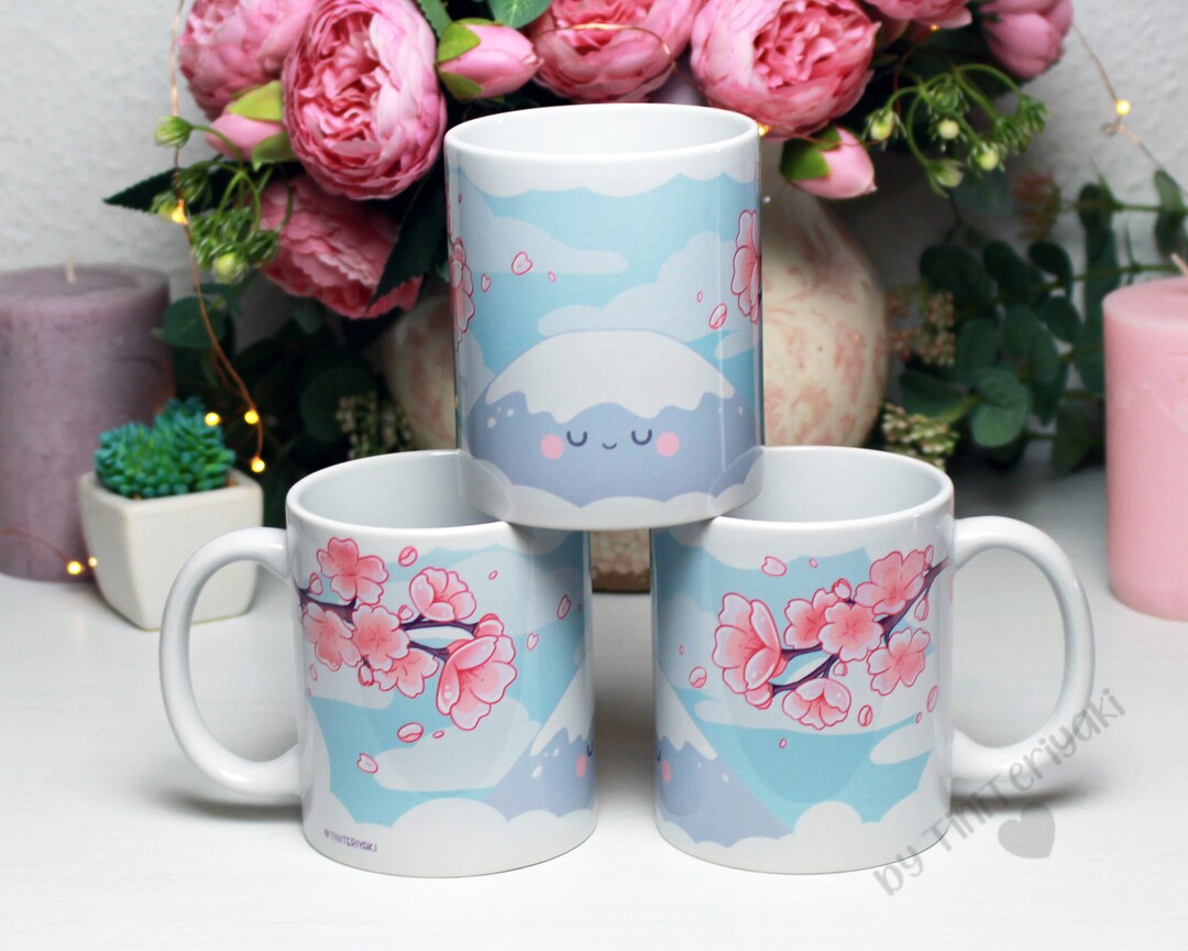 Sakura Mug Mount Fuji Tini Teriyaki - Etsy