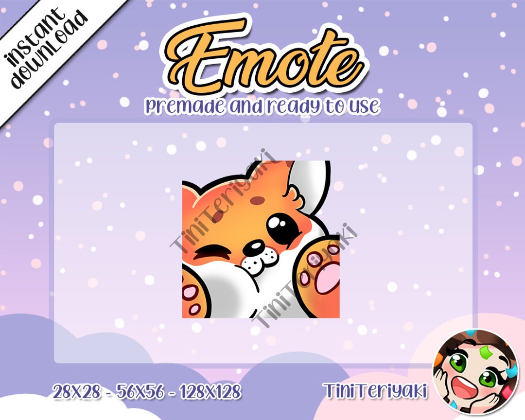 Cute Fox Hug Emote Cuddle Kitsune for Twitch Discord - Etsy Australia