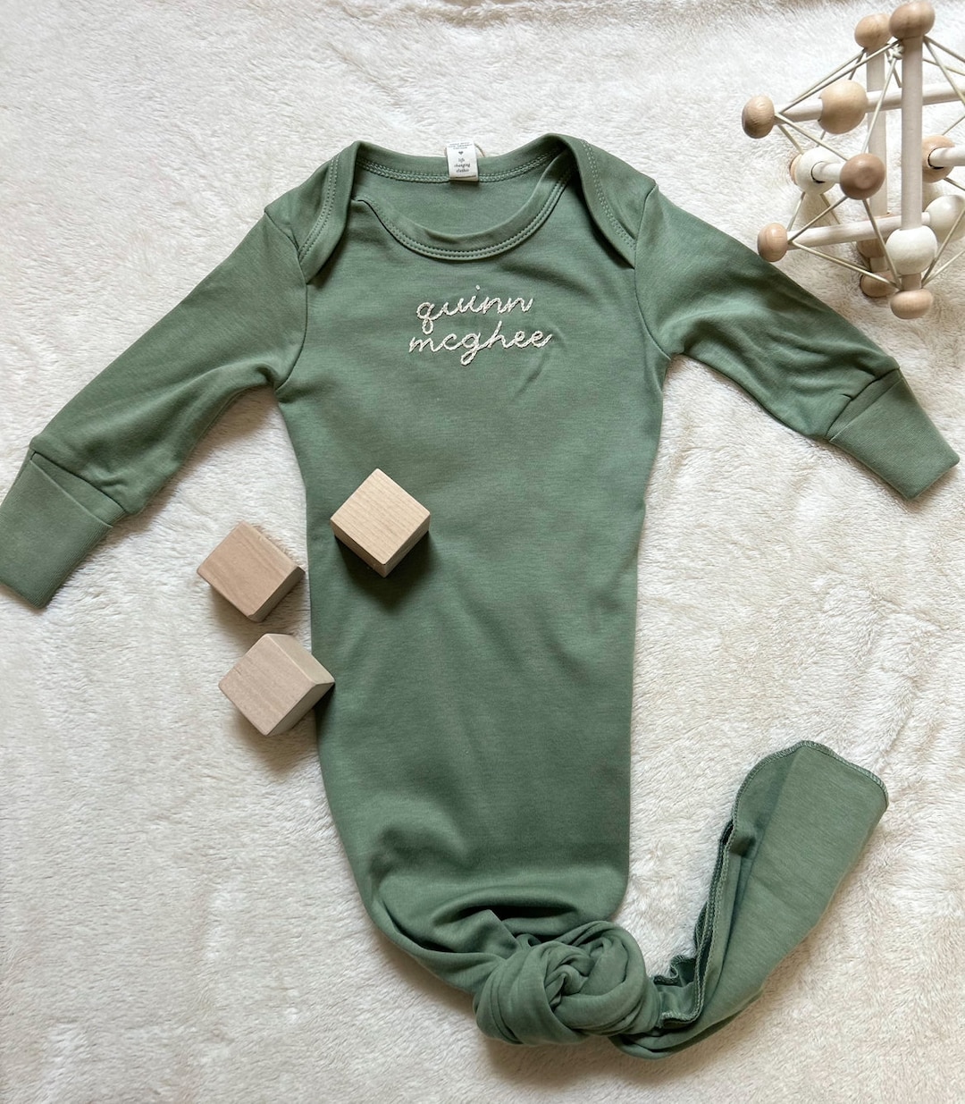Hand Embroidered Infant/baby Nightgown - Etsy
