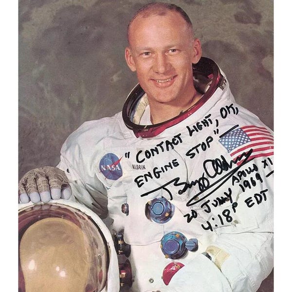 Buzz Aldrin Autograph - Etsy UK