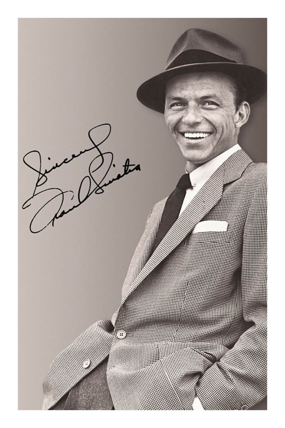 Frank Sinatra Movie Film Signed Autograph Collectable Print Hollywood ...