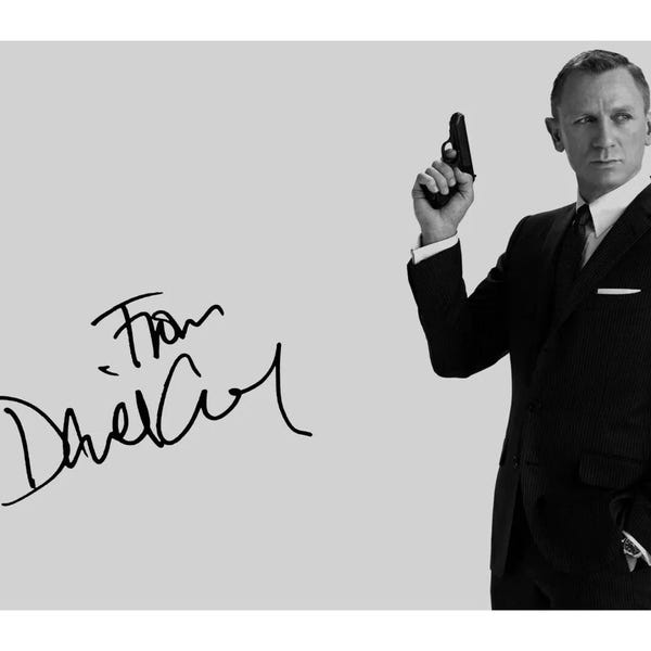 Daniel Craig Autograph - Etsy