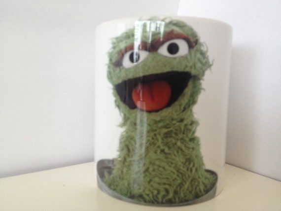 Oscar the Grouch Street Mug Cup Memorabilia | Etsy