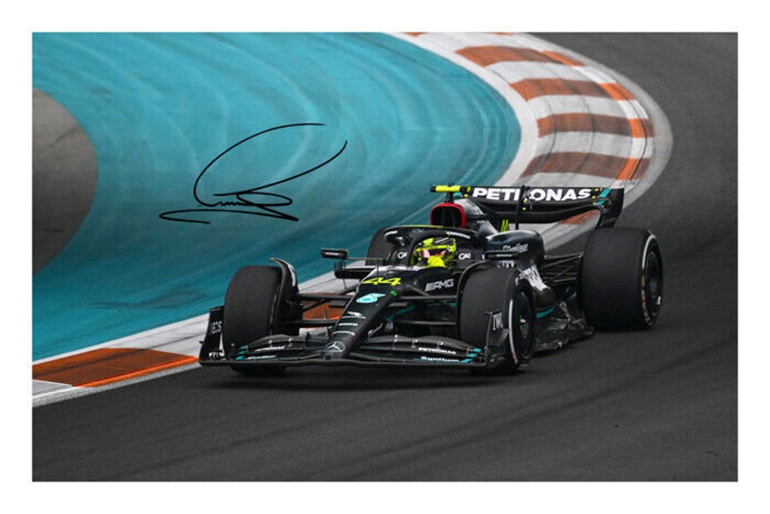 Lewis Hamilton 2023 Formula One Signed Autograph Print Collectable F1 ...