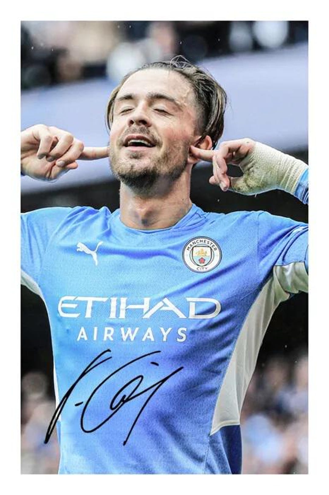 Jack Grealish Heart Throb Signed Autograph Picture Photo Football ...