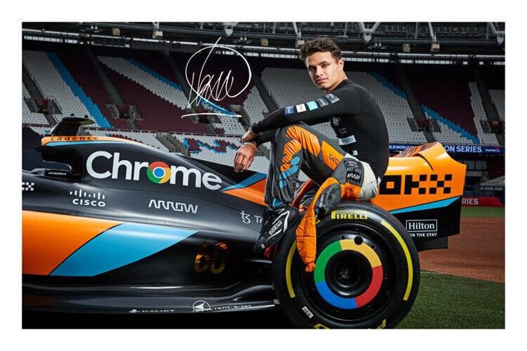 Lando Norris Formula One Signed Autograph Print Collectable F1 ...