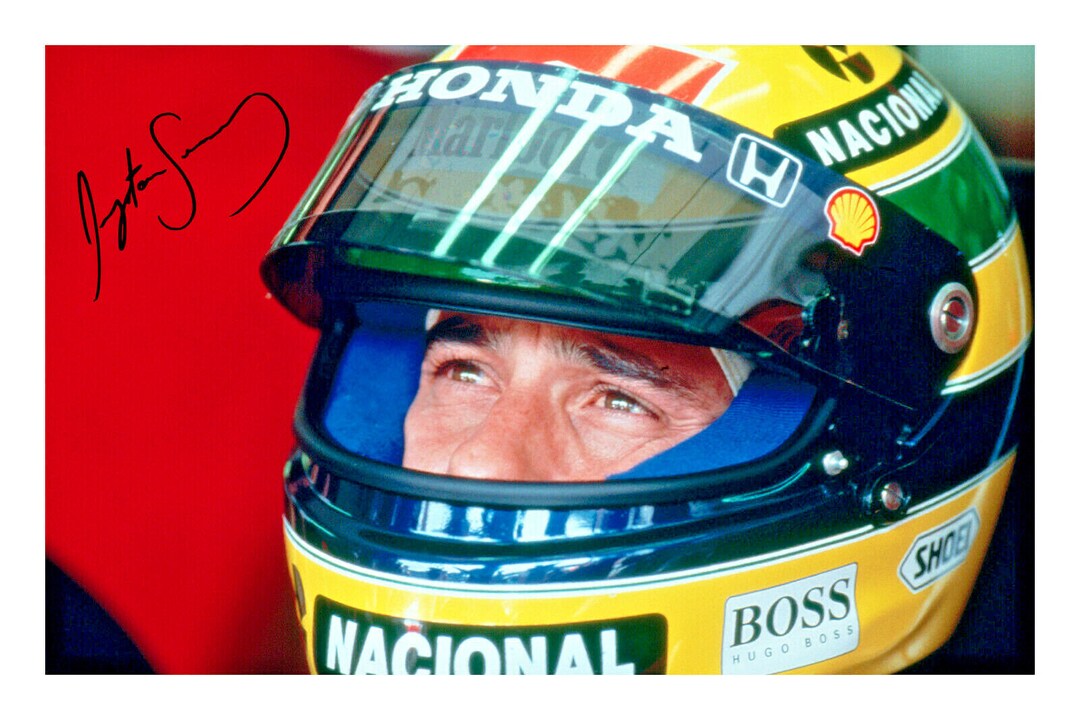 Ayrton Senna Signed Autograph Collectable Print Formula One F1 Grand ...