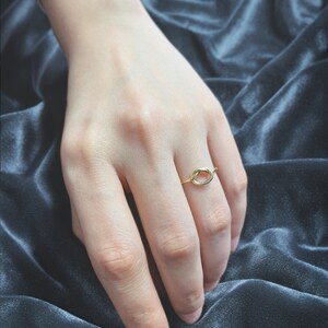 Solid Gold Knot Ring, 14K Solid Gold Stackable Knot Rings, Delicate 14k ...
