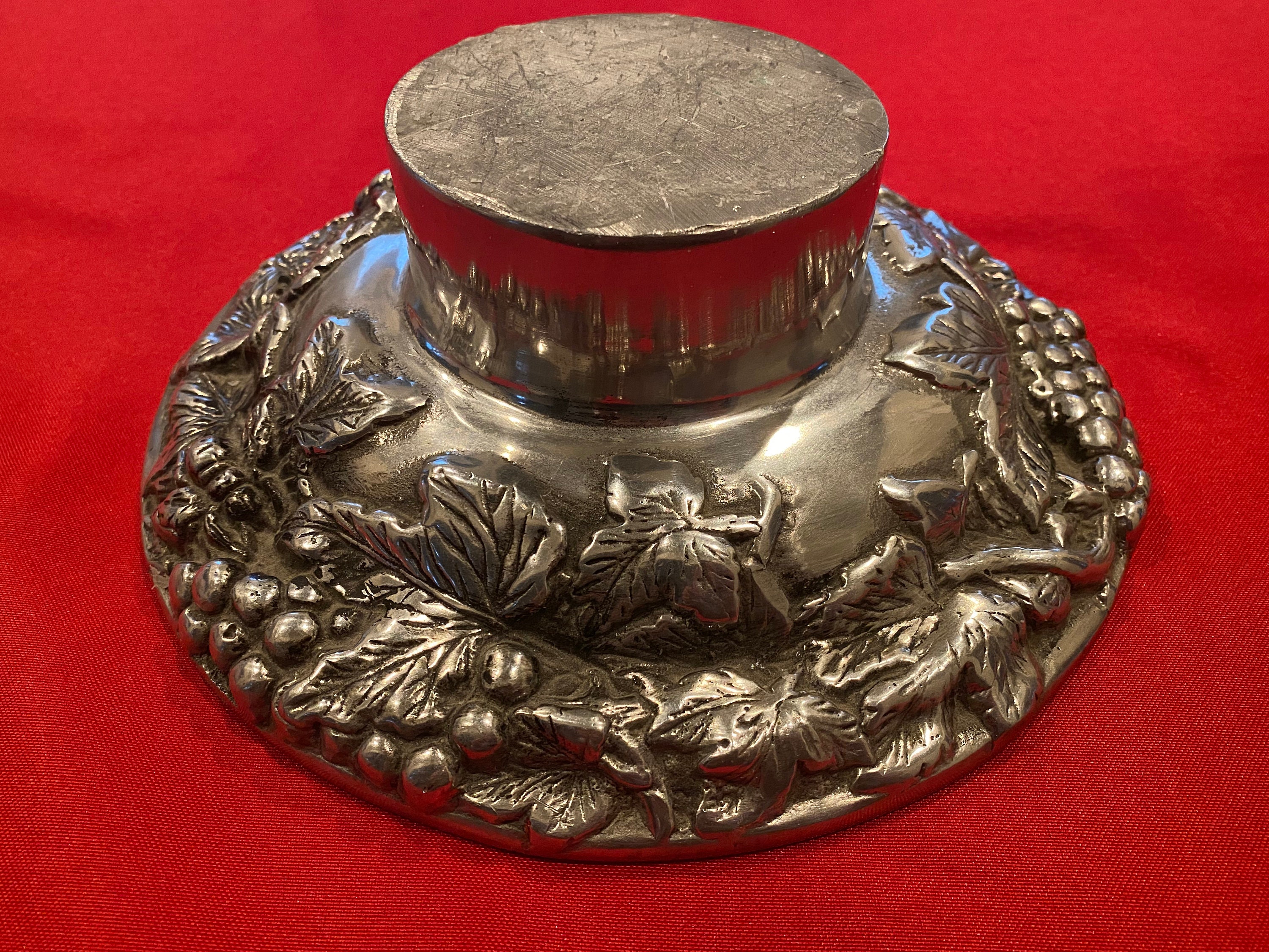 Pewter Aluminum Grapevine Pedestal Base - Etsy