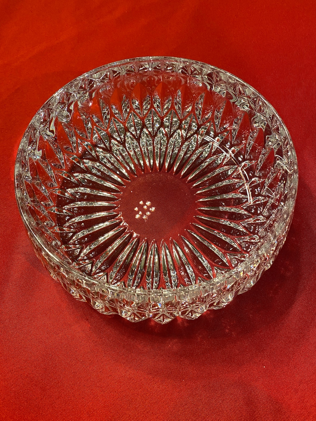 Vintage GORHAM Althea Crystal Bowl - Etsy