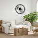 Minimalist Metal Floral Design Wall Clock, Metal Large Clock, Unique ...