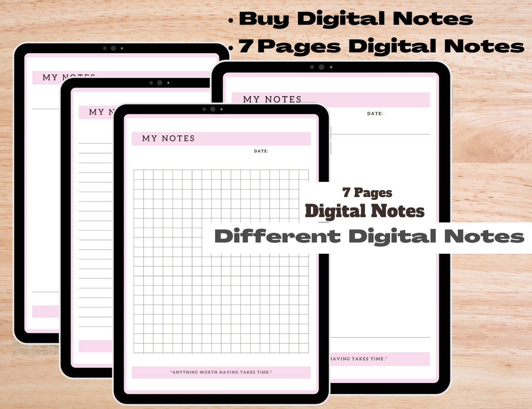 Digital Note Paper, College Note Taking, Paper Template, Note Taking ...