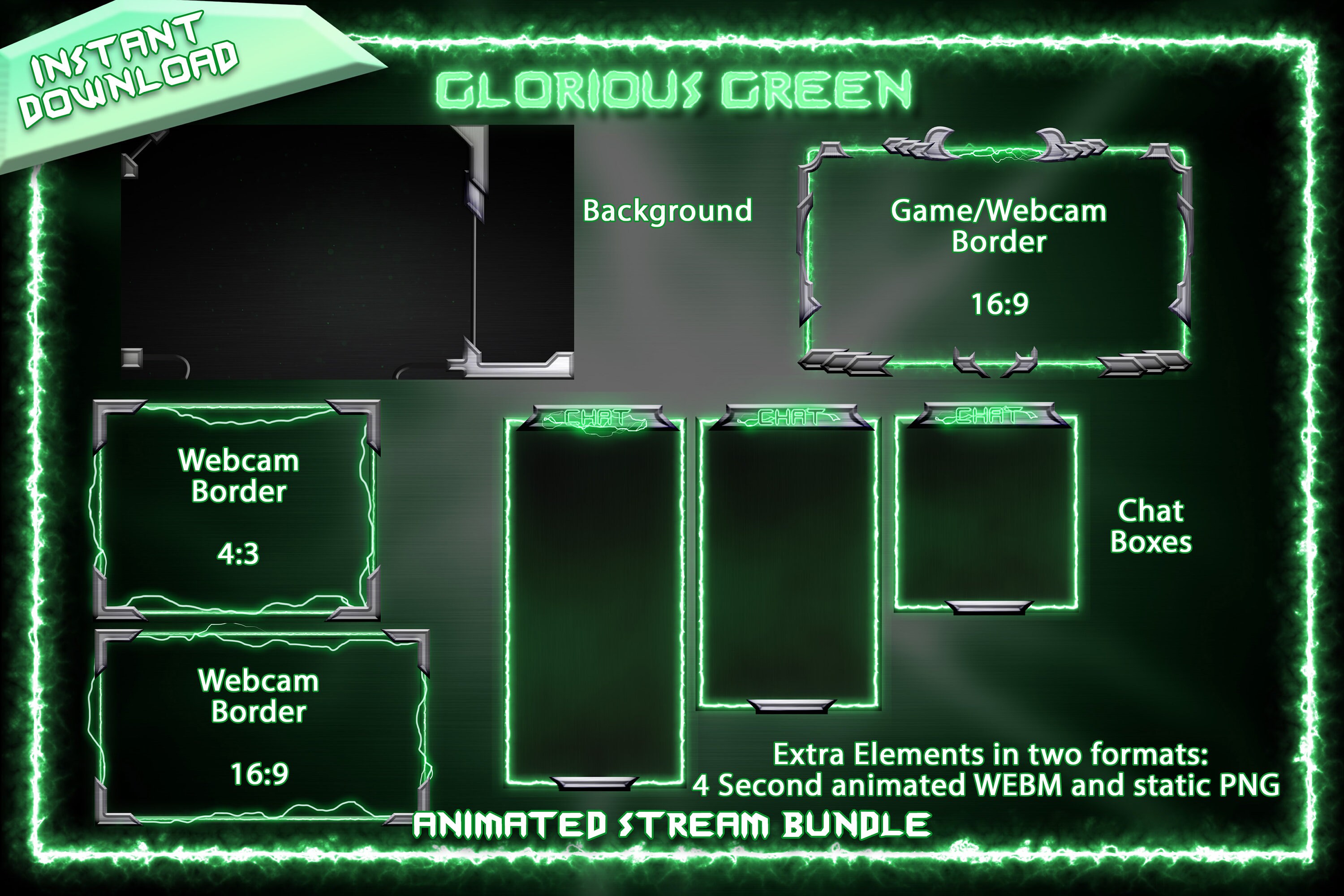 Full Animated Twitch Bundle, Animated Twitch Stream Package, Twitch ...