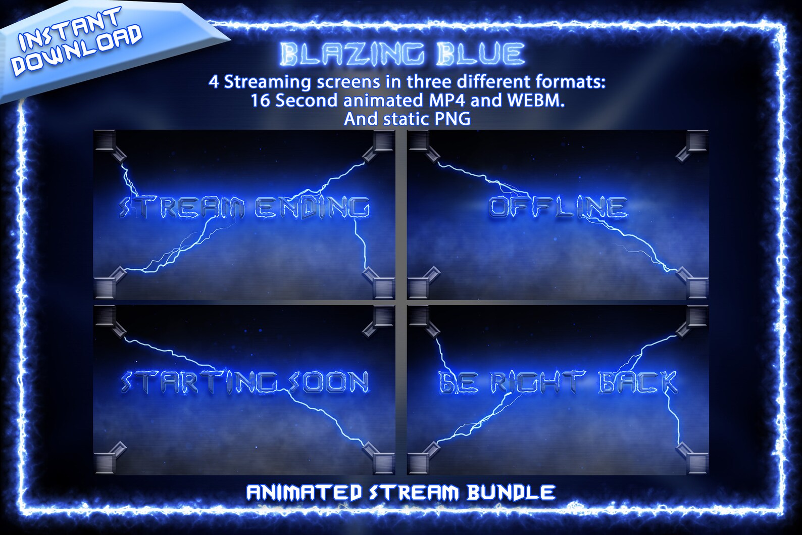 Full Animated Twitch Bundle, Animated Twitch Stream Package, Twitch ...