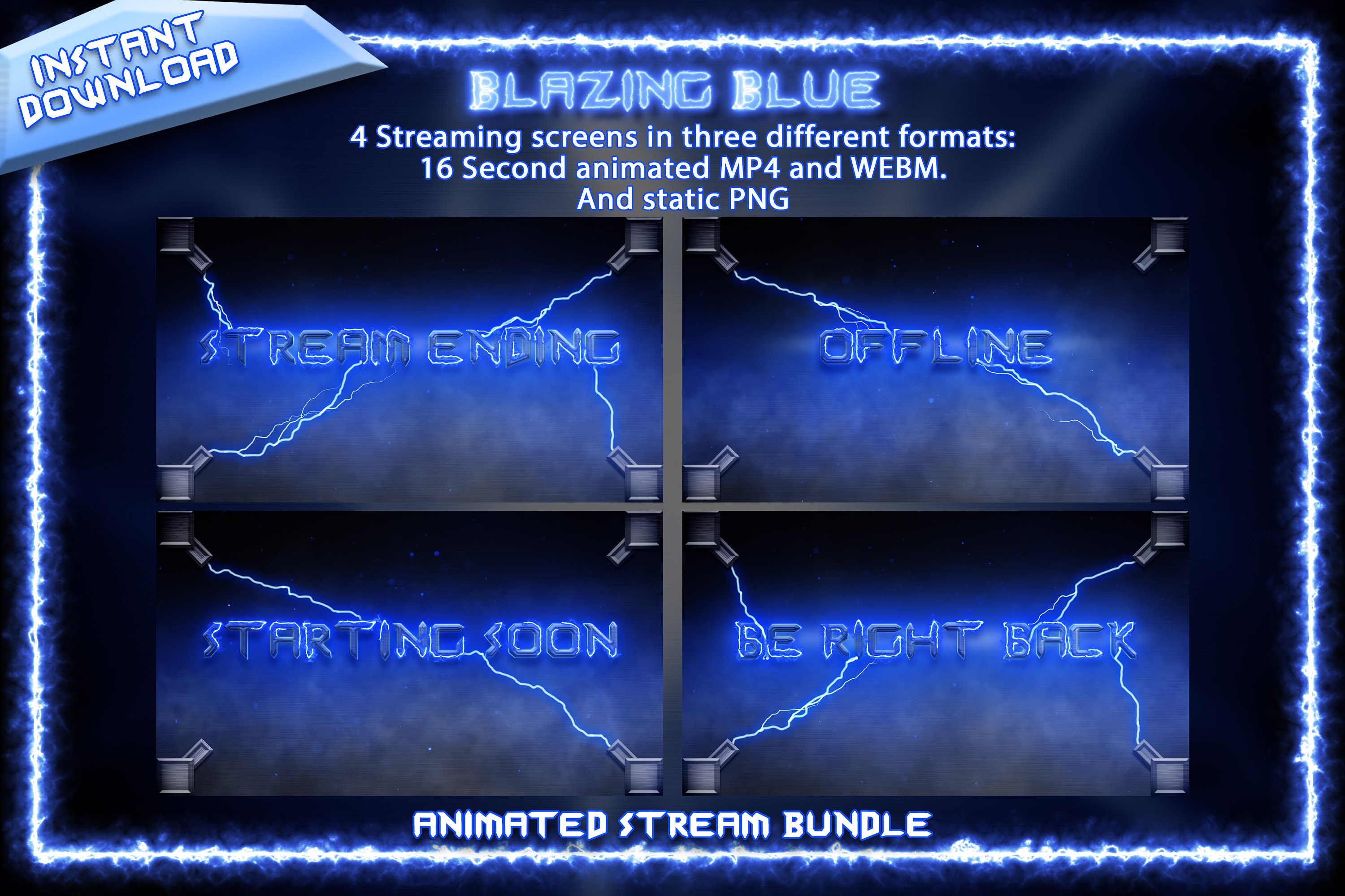 Full Animated Twitch Bundle, Animated Twitch Stream Package, Twitch ...