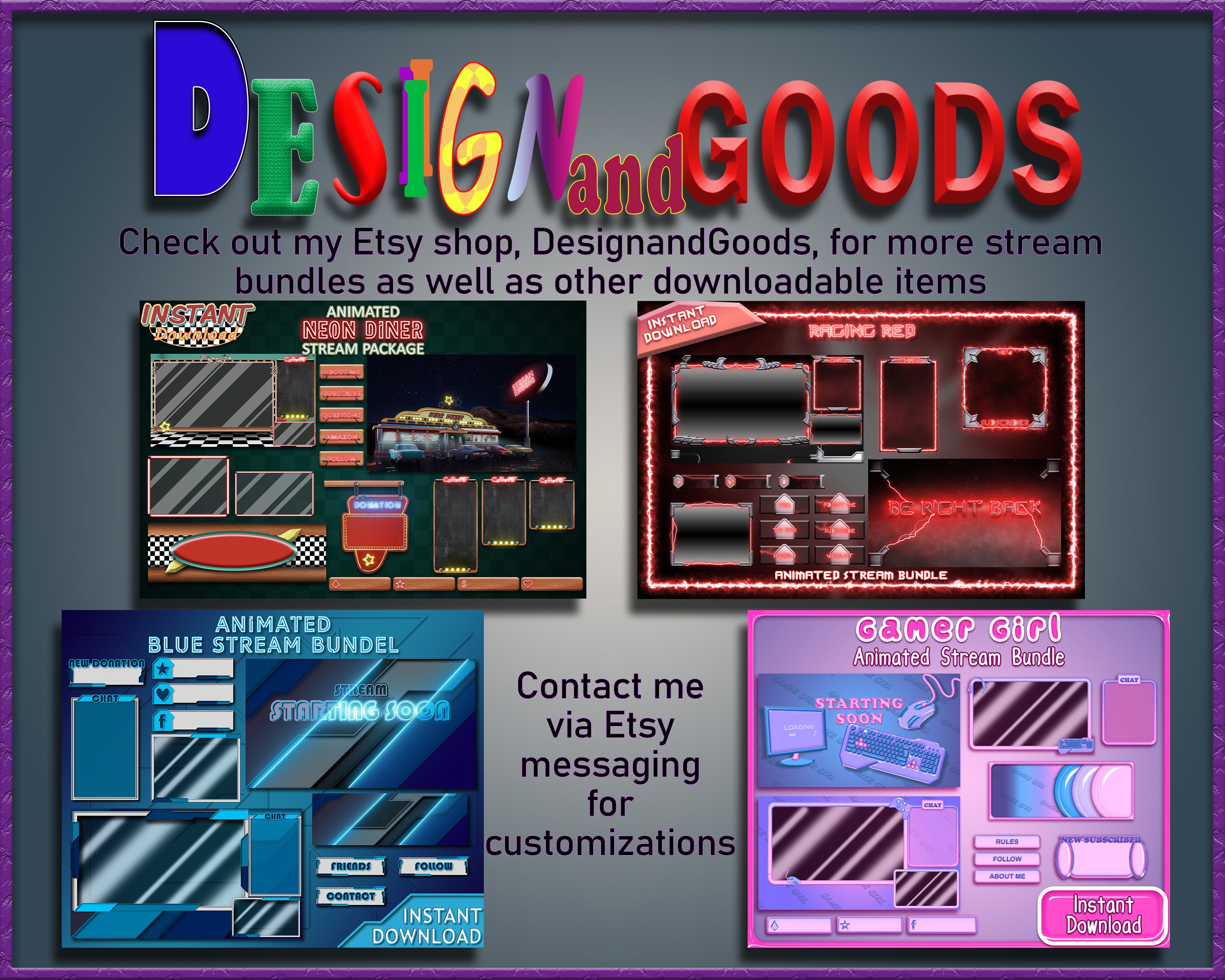 Animated Space Stream Bundle Space Screens Twitch Stream - Etsy