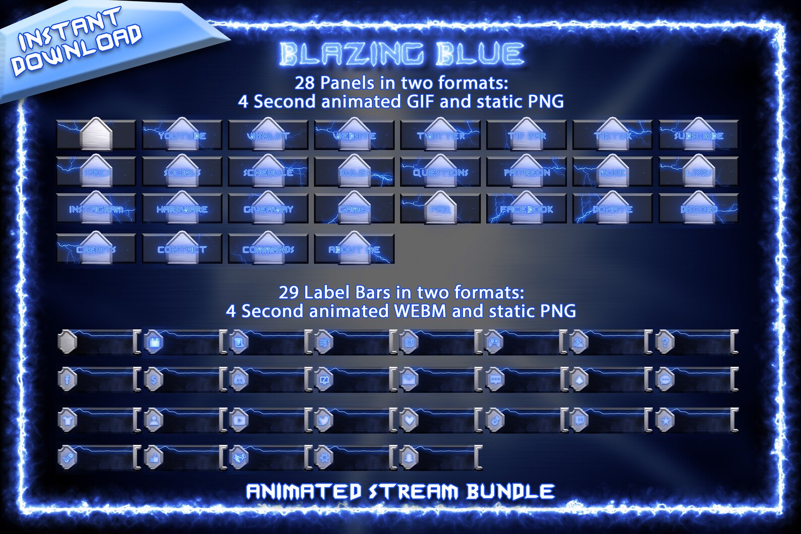 Full Animated Twitch Bundle, Animated Twitch Stream Package, Twitch ...