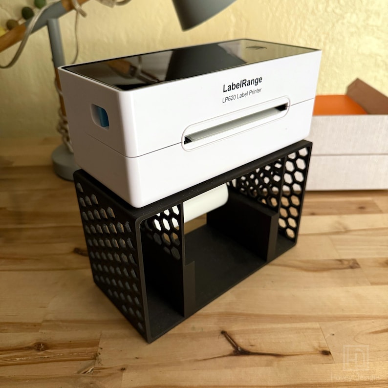 4x6 Thermal Label Printer Stand STL File | Large Roll & Fan-fold Label ...