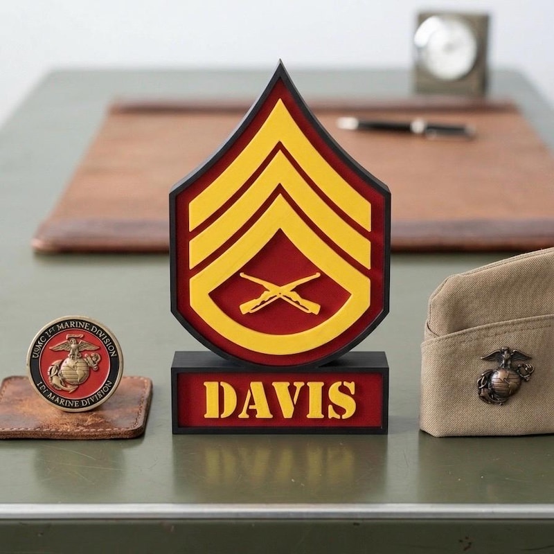 Personalized Plaque Usmc - Etsy