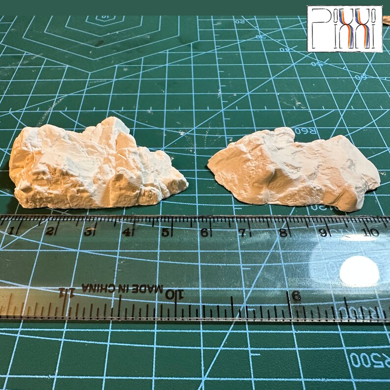 Miniature Rocks Set of 10 Stone Dust Terrain Realistic - Etsy