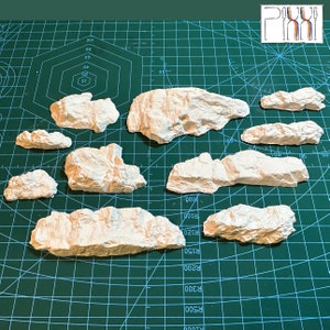 Miniature Rocks Set of 10 | Stone Dust | Terrain | Realistic Diorama - Etsy