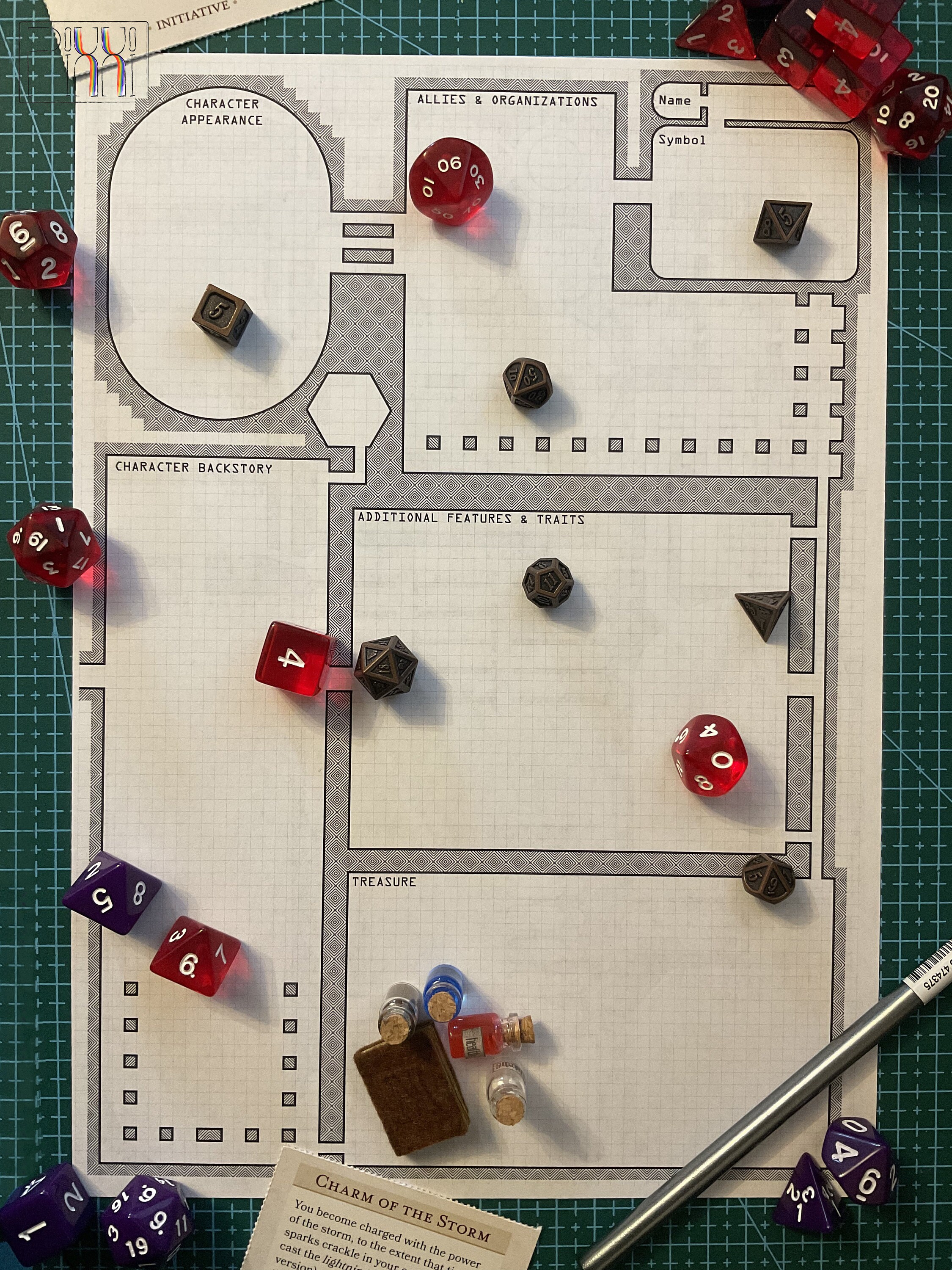 Map Style Character Sheet PDF Download 5e Dungeons and - Etsy