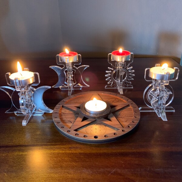 Triple Candle Holder - Etsy