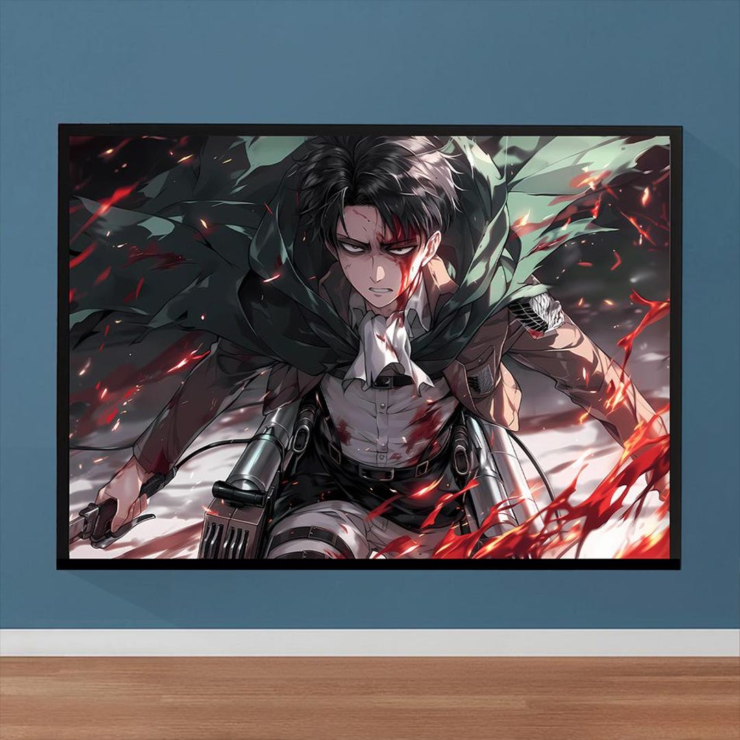 Attack on Titan Manga Poster, Aot Eren Yeager Anime Art Print Premium ...