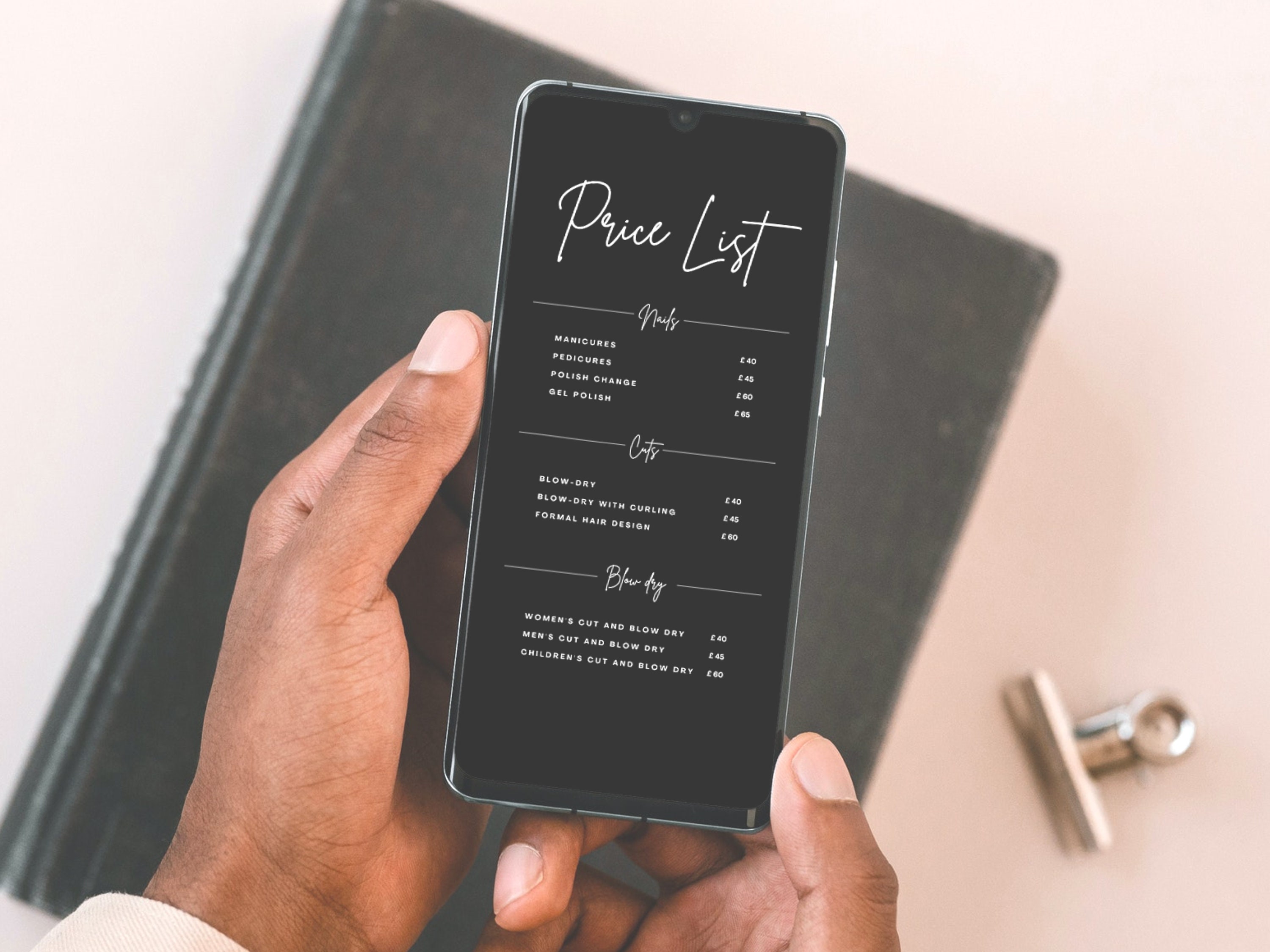 Electronic Price List Template - Etsy