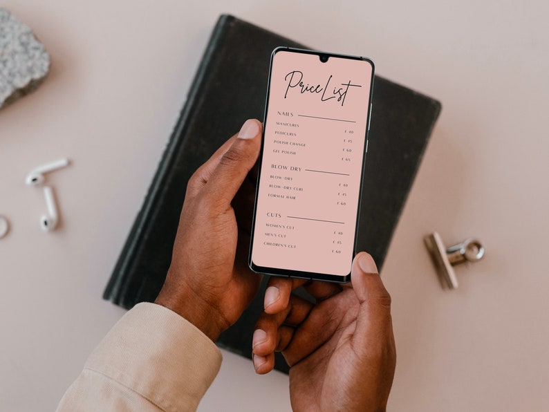 Electronic Price List Template - Etsy