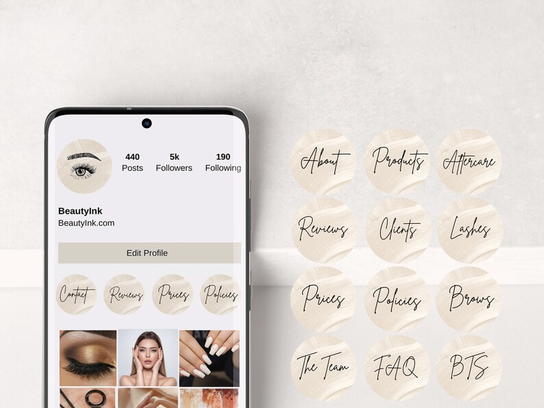 Instagram Price List and Highlight Covers Template - Etsy
