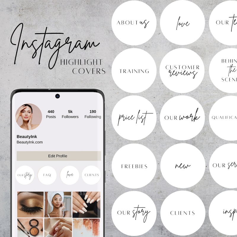 Highlight Covers - Etsy