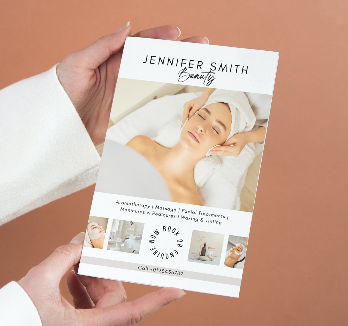 Esthetician Flyer Beauticians Spa Lash Beauty Salon - Etsy