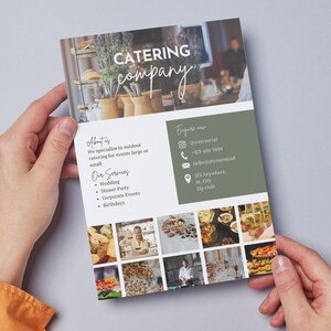 Catering Flyer - Food Truck, Cafe, Restaurant, Meal Prep Company, Price ...