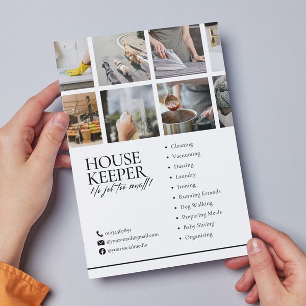 Cleaning Flyer - Etsy