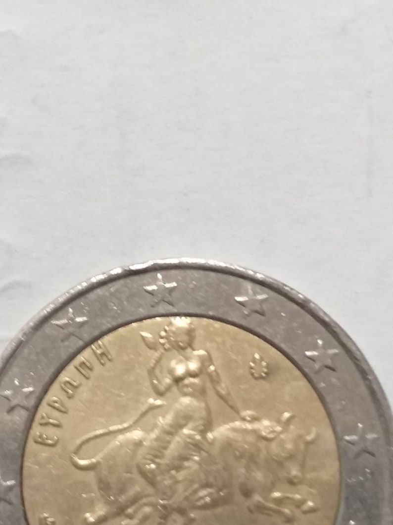 Pièce 2 euros 2002 EYPO. Taureau rare - Etsy France