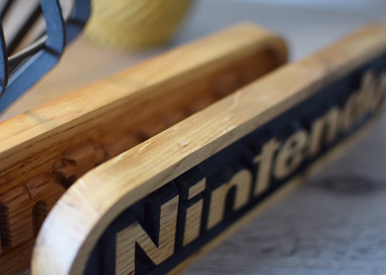 Wooden Nintendo Logo 3D Stand Sign Gaming Setup Merchandise Decoration ...