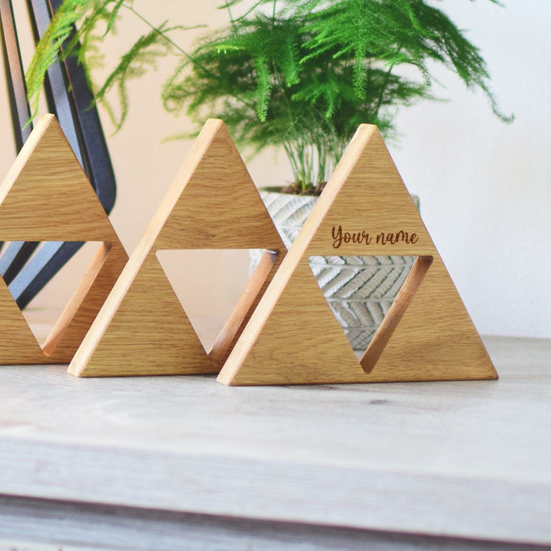 Customizable Wooden Zelda Triforce Stand / Sign Nintendo / Wooden Gamer ...