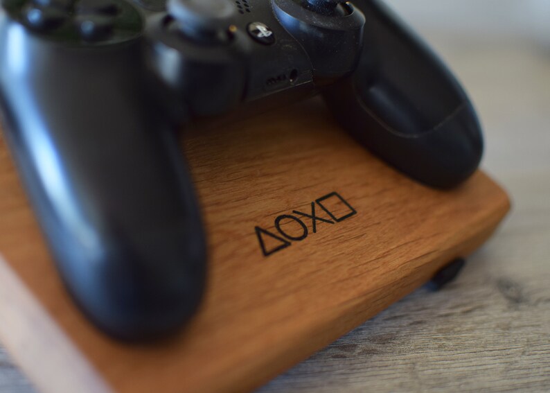PS4 Dualshock Wooden Controller Display Stand Holder Oak Walnut ...